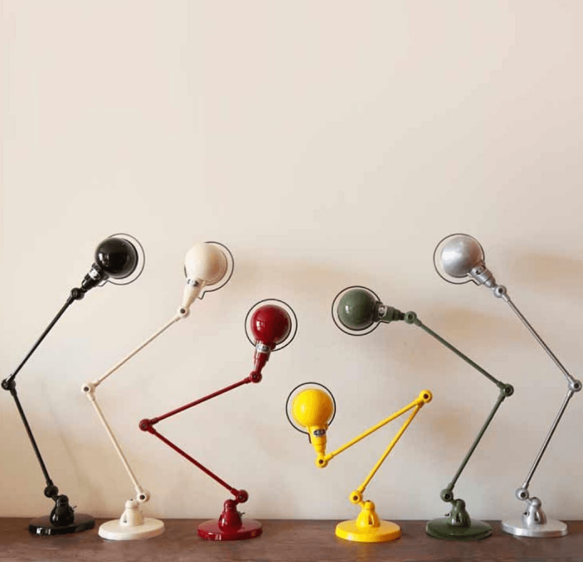 Jieldé Signal SI333 - Lampe de table 2 bras articulés
