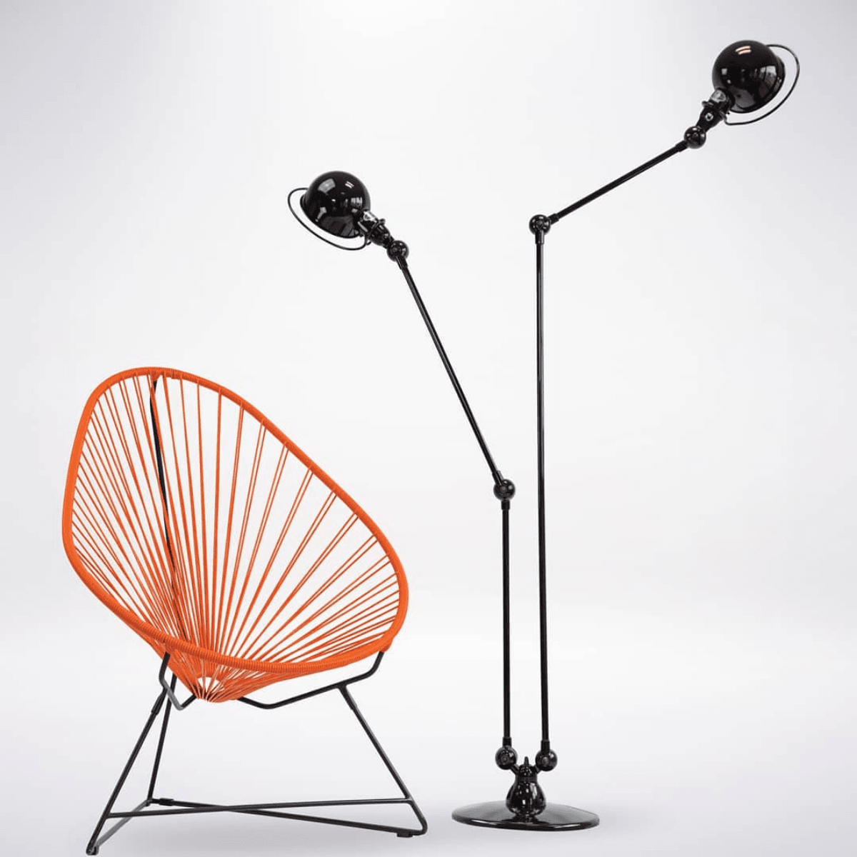Jieldé DD7460 - Double Floor Lamp with 2x2 Articulated Arms and Ø15 cm ...